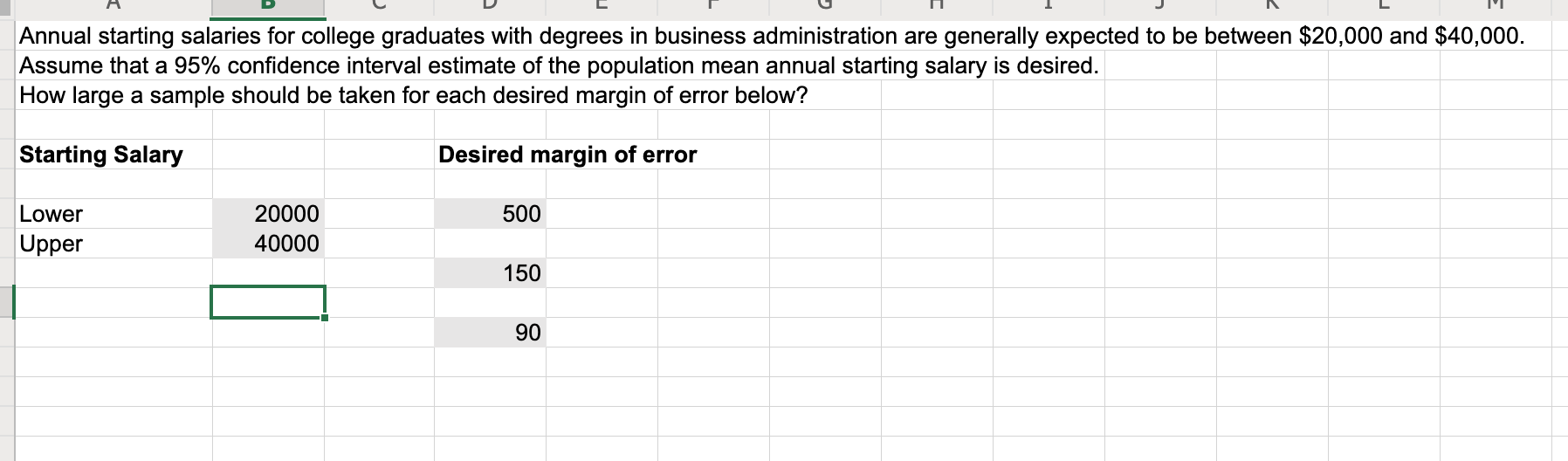 Solved Excel Online Freeform Activity: Calculating Required | Chegg.com