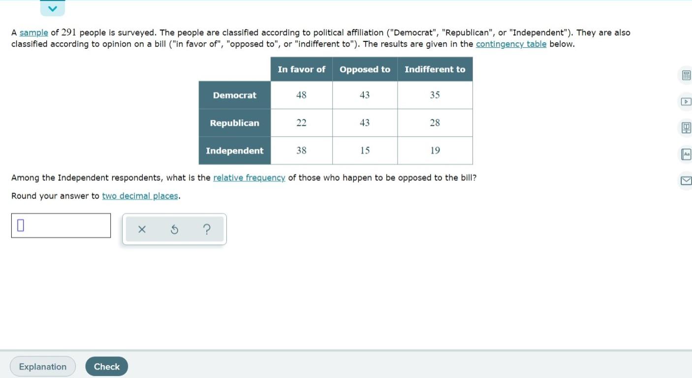 Solved A sample of 291 people is surveyed. The people are | Chegg.com