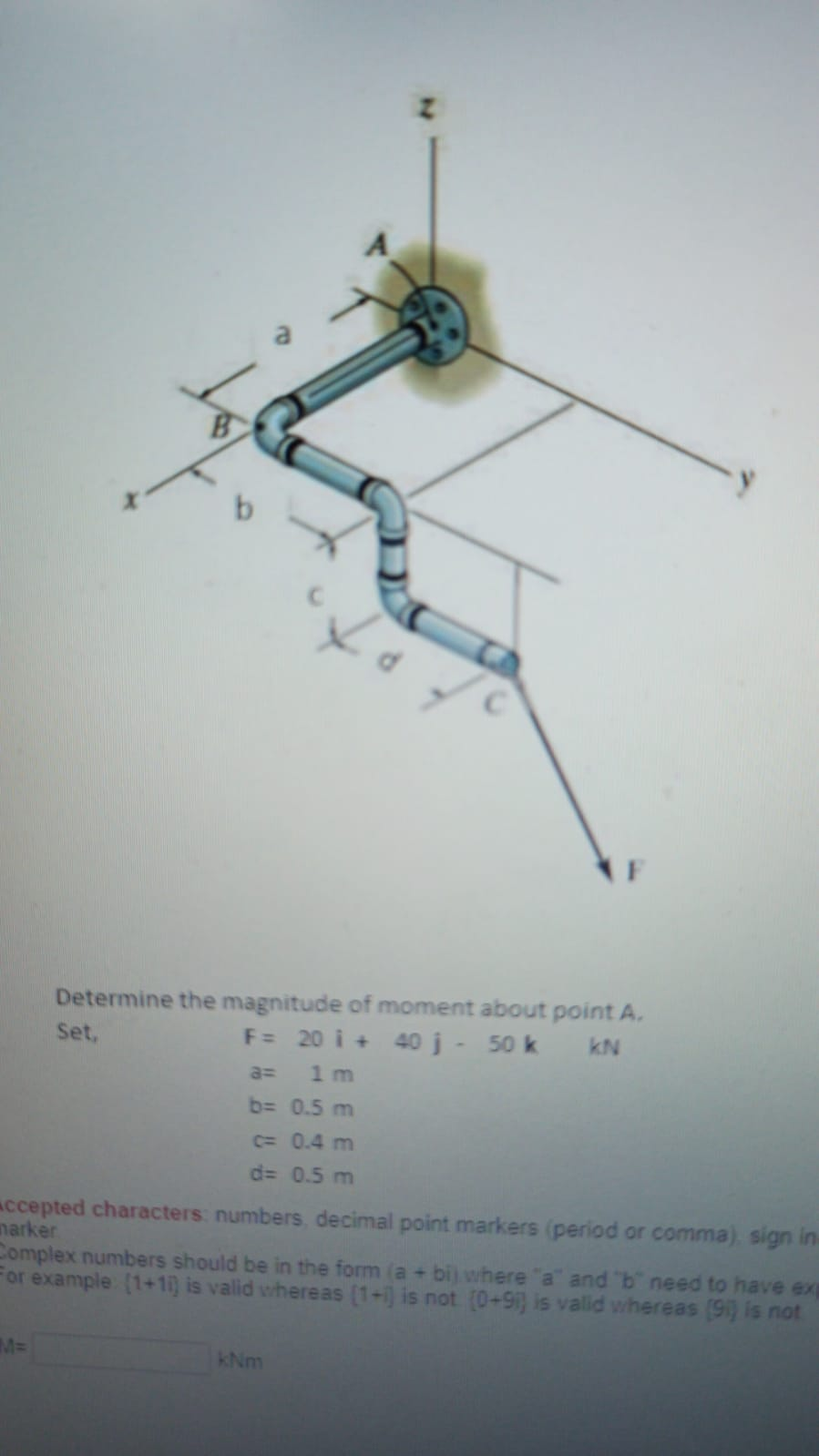 Solved Determine the magnitude of moment about point A. Set | Chegg.com