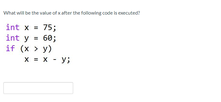 (Solved) : Value X Following Code Executed 75 60 Int X Int Y X Y 3d ... (Solved) : Value X Following Code Executed 75 60 Int X Int Y X Y 3d ...