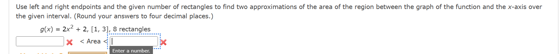 Solved Use left and right endpoints and the given number of | Chegg.com