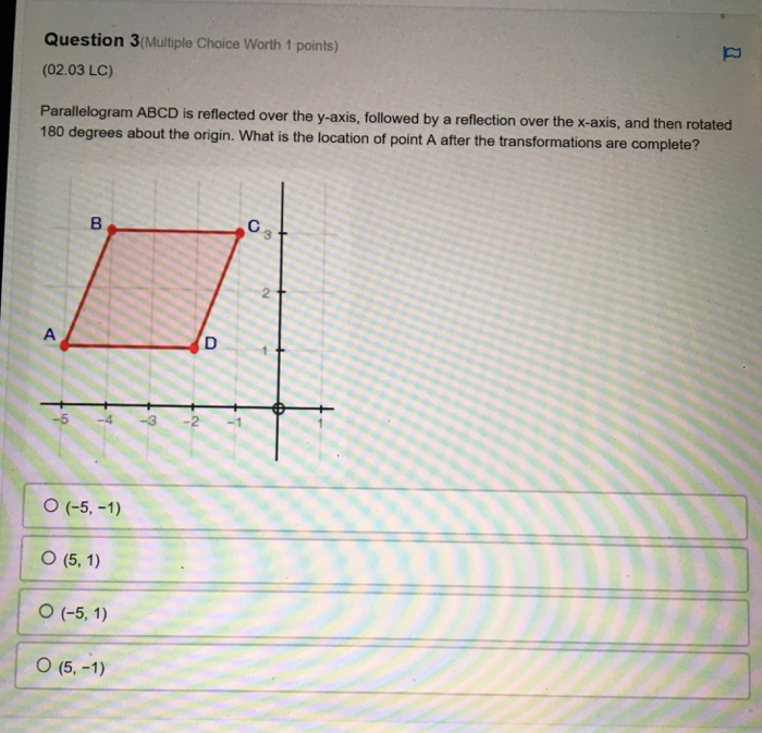 Solved Question 3(Multiple Choice Worth 1 points) (02.03 LC) | Chegg.com