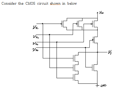 Solved (a) Give the truth table for the CMOS circuit. (b) | Chegg.com