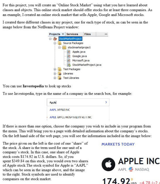 Solved Files For this project, you will create an "Online | Chegg.com