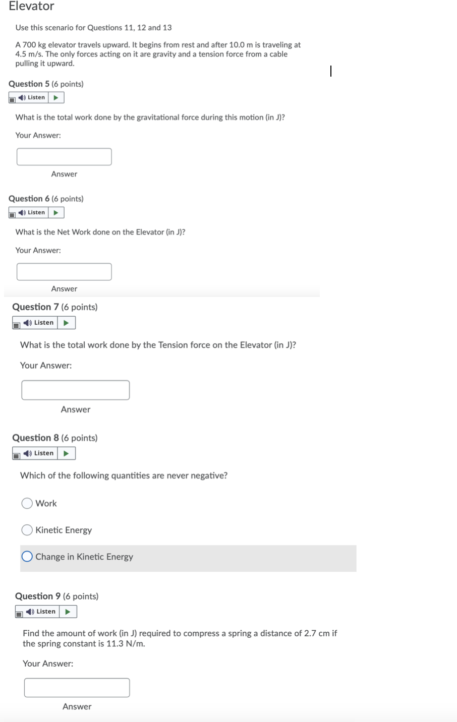 Solved Elevator Use this scenario for Questions 11, 12 and | Chegg.com