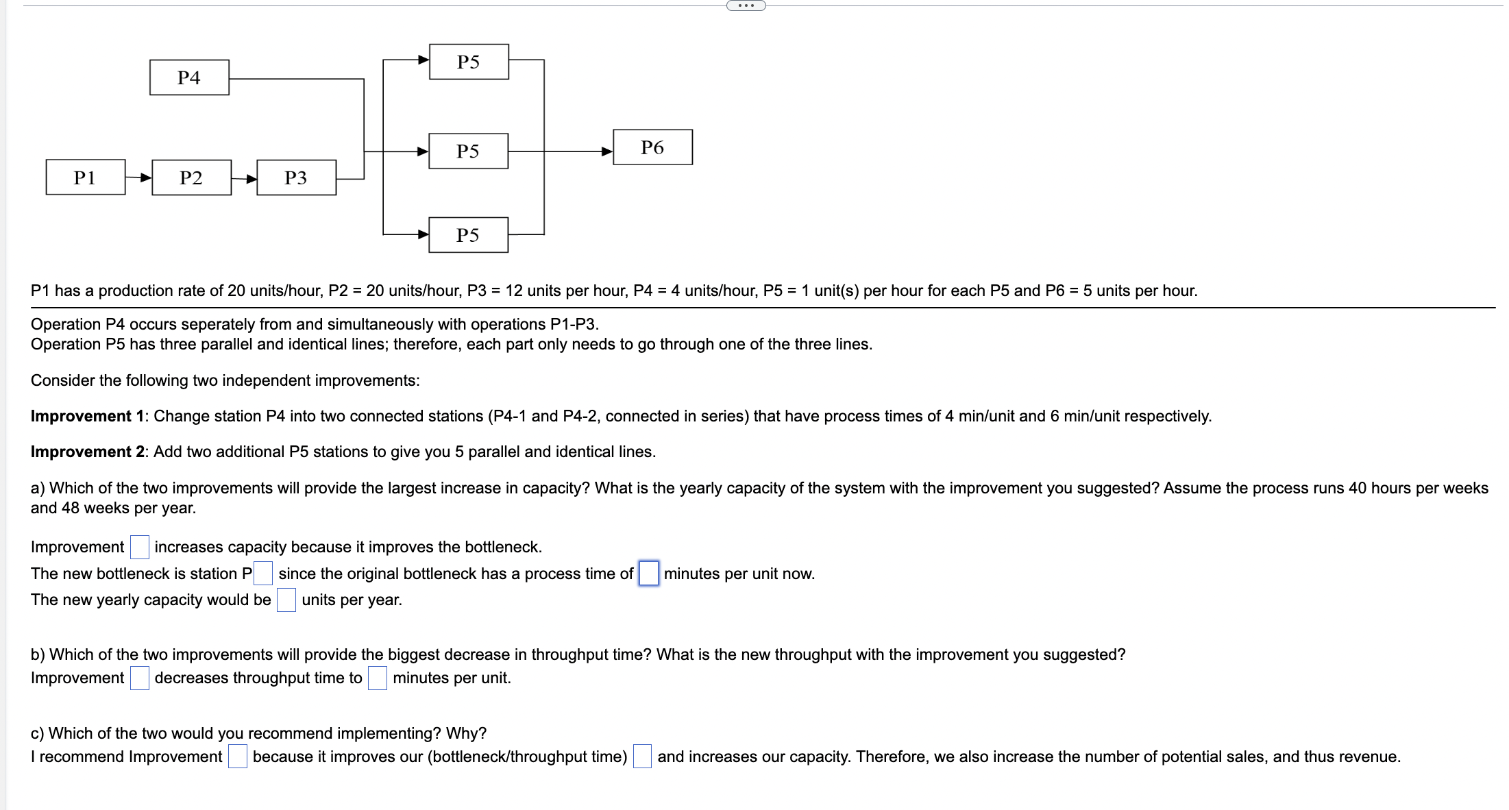 Solved P 1 ﻿has a production rate of 20 | Chegg.com