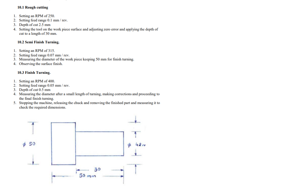Solved 5. In the procedures of the straight turning example | Chegg.com