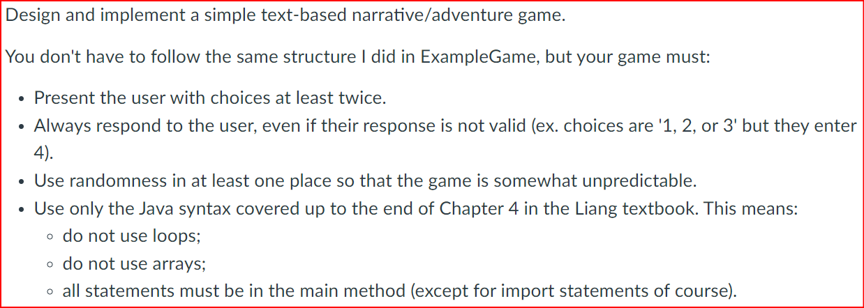 Solved Design and implement a simple text-based | Chegg.com