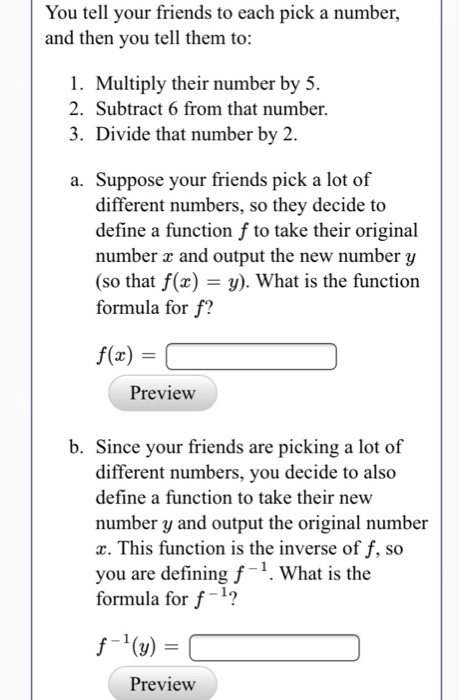 Solved You tell your friends to each pick a number, and then | Chegg.com