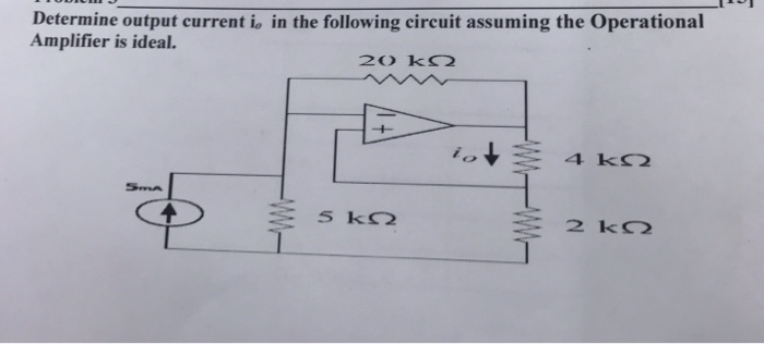 Solved Determine output current io in the following circuit | Chegg.com