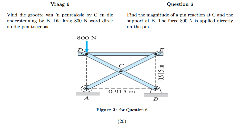 Solved Vind die grootte van 'n penreaksie by C ﻿en | Chegg.com