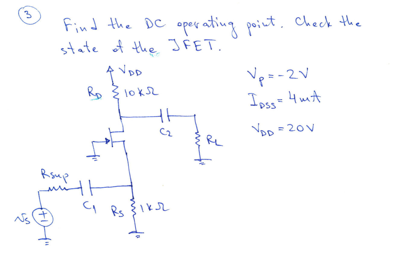 Solved Find the DC operating point. Check the state of the | Chegg.com