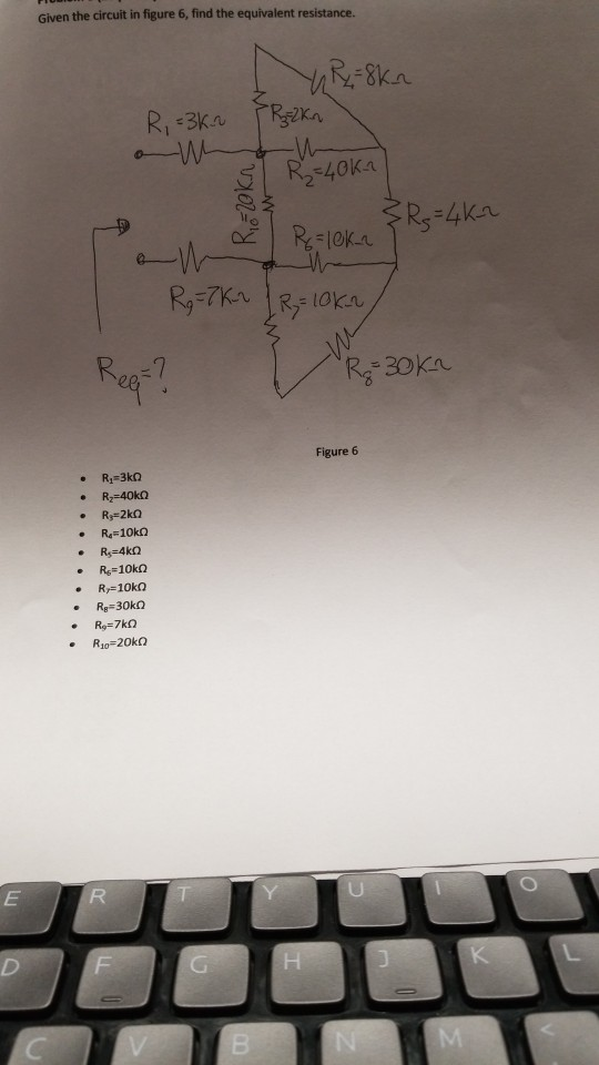 Solved Given the circuit in figure 6, find the equivalent | Chegg.com