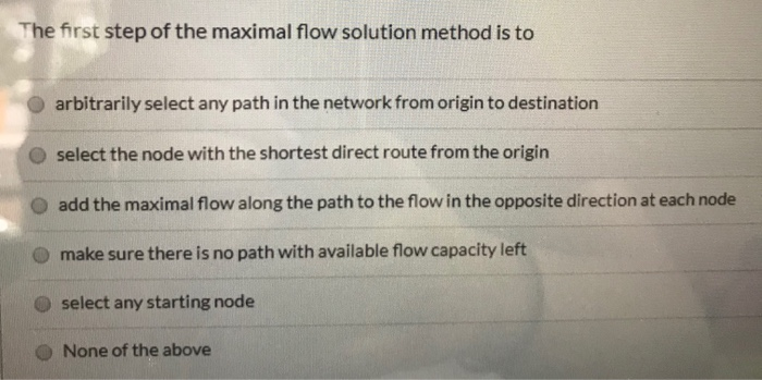 Solved The Objective Of The Maximal Flow Solution Approach 9674