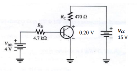 Solved a) Calculate all currents and the current gain DC in | Chegg.com