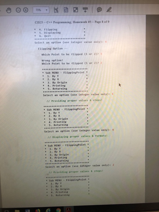 Solved CS25-C++ Programming; Homework #5-Page 1 of 9 | Chegg.com