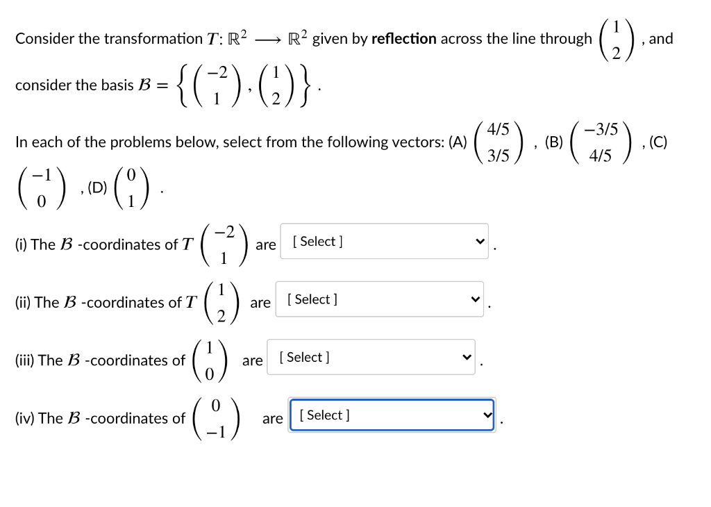 Solved Consider the transformation T: R2 R? given by | Chegg.com