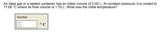 Solved An ideal gas in a sealed container has an initial | Chegg.com