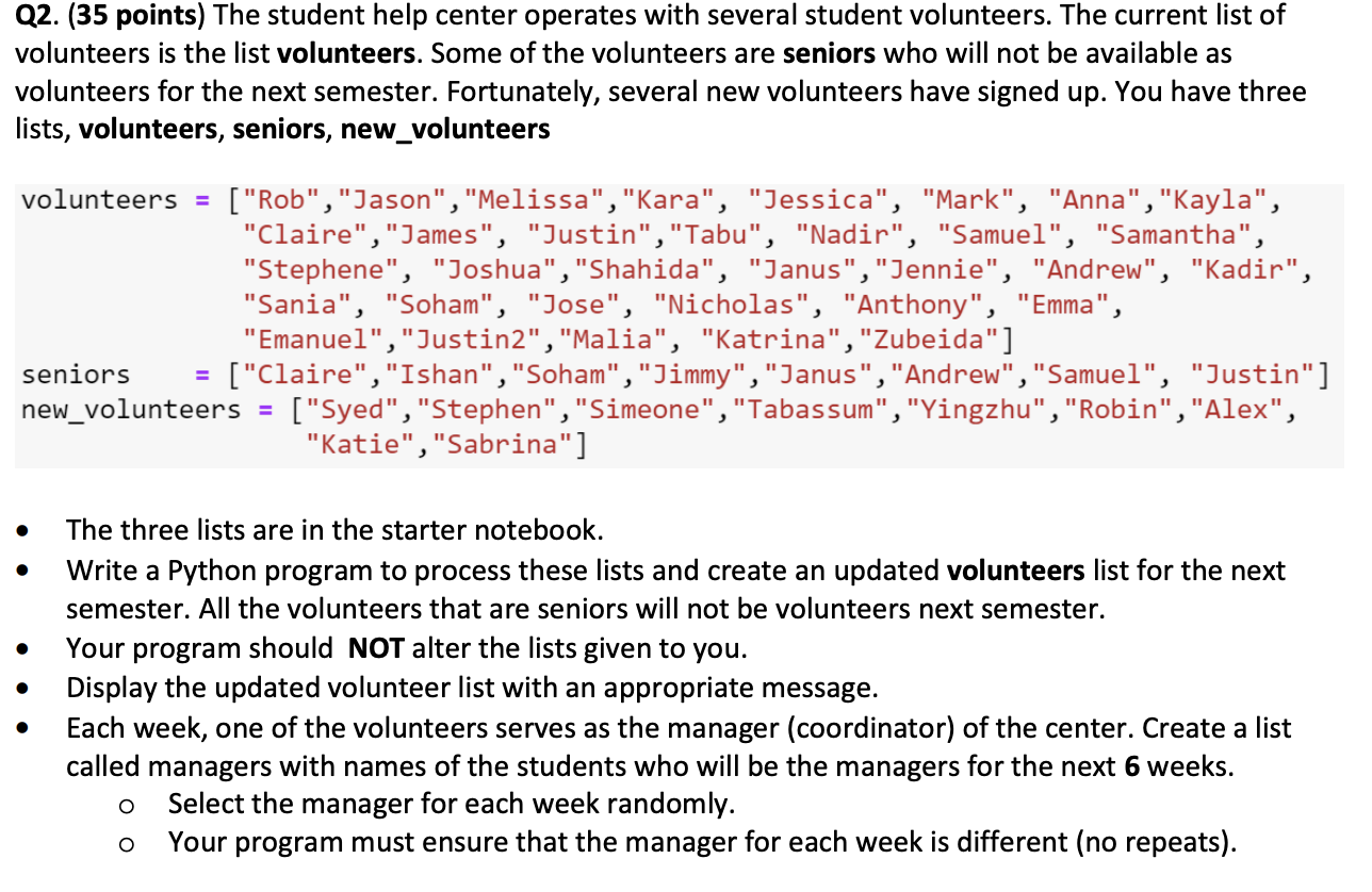 Solved Q2. (35 points) The student help center operates with | Chegg.com
