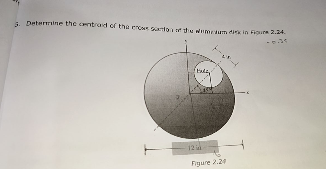 Solved 5. Determine the centroid of the cross section of the | Chegg.com