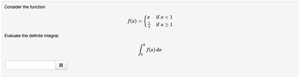 Solved Consider the function f(x)={xx1 if x