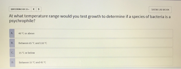 Solved QUESTION 301 23- SHOW LAB WORK At what temperature | Chegg.com