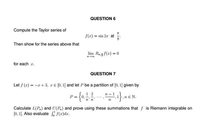 Solved QUESTION 6 Compute the Taylor series of f(x)= sin 2x | Chegg.com