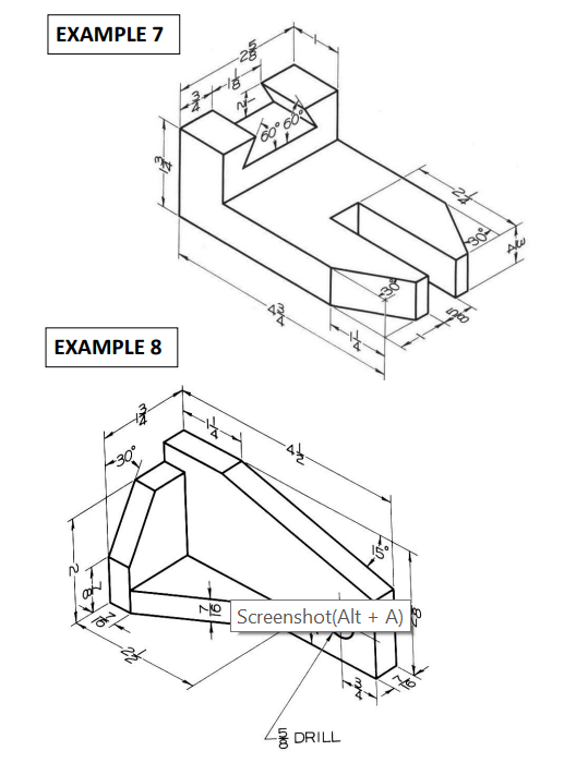 Please draw the front, top, and right side view | Chegg.com