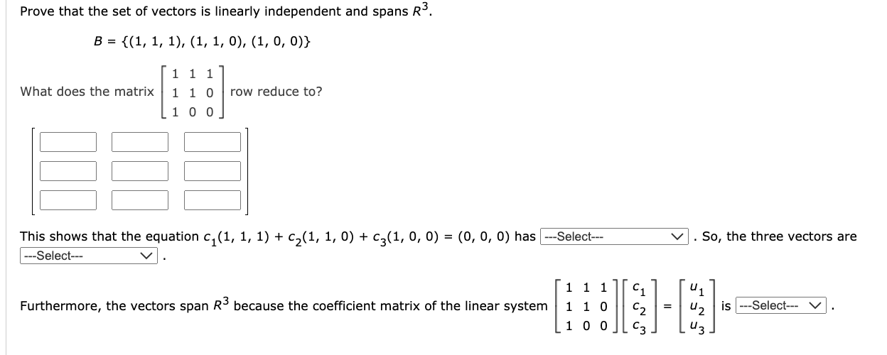 Solved Prove that the set of vectors is linearly independent | Chegg.com
