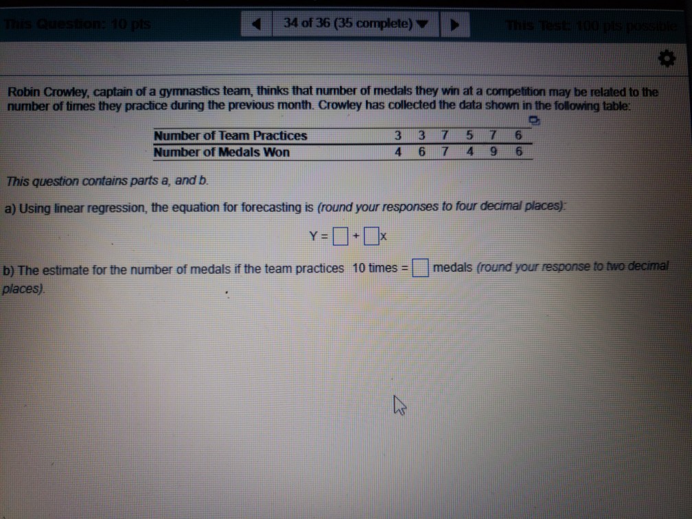 Solved 34 of 36 (35 complete) Robin Crowley, captain of a | Chegg.com