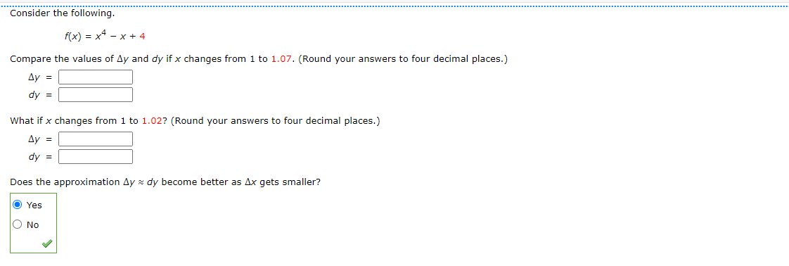 Solved Consider the following. f(x)=x4−x+4 Compare the | Chegg.com