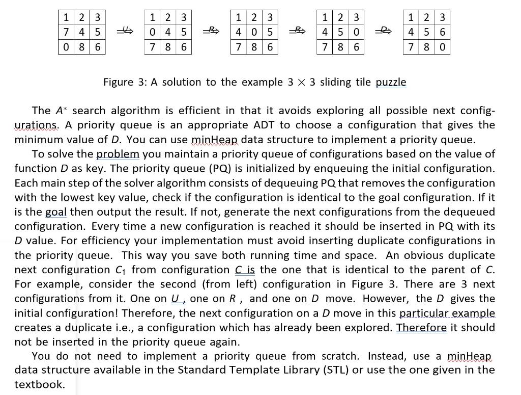 Solved 1 Sliding Tiles In this programming project you are | Chegg.com