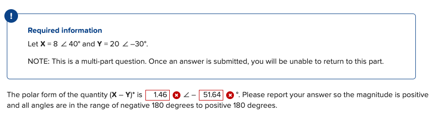 Solved The polar form of the quantity of X and Y | Chegg.com