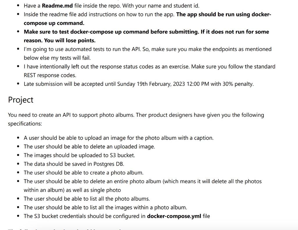 Solved - Have a Readme.md file inside the repo. With your | Chegg.com