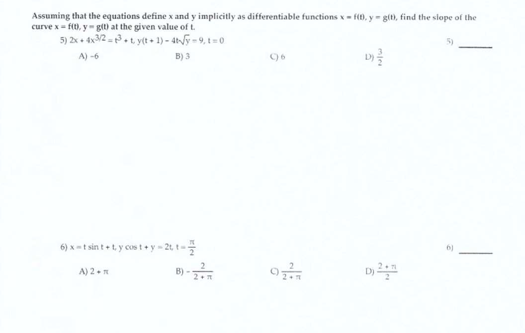 Solved Assuming that the equations define x and y implicitly | Chegg.com