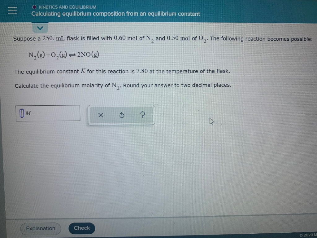 Solved O KINETICS AND EQUILIBRIUM Calculating equilibrium | Chegg.com