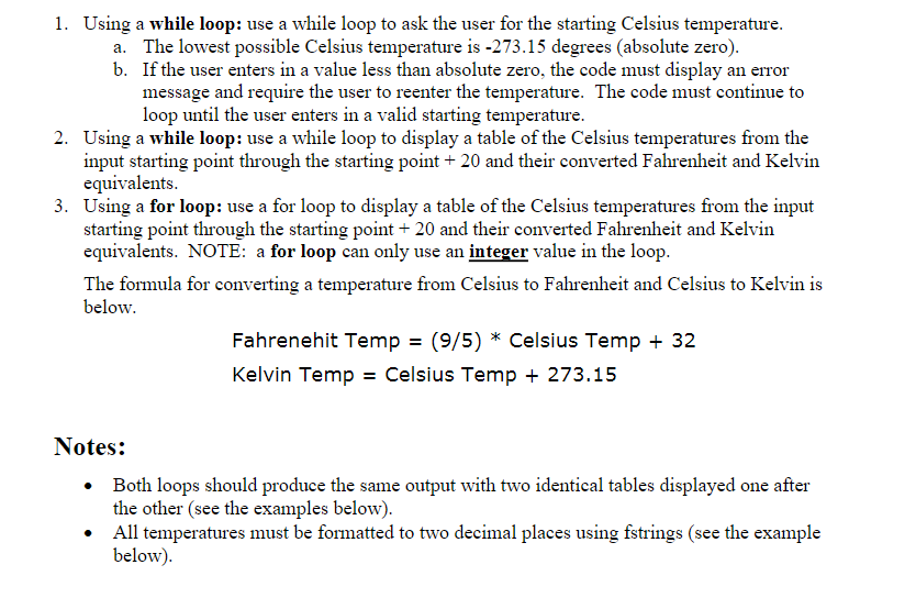 Solved 1. Using a while loop: use a while loop to ask the | Chegg.com