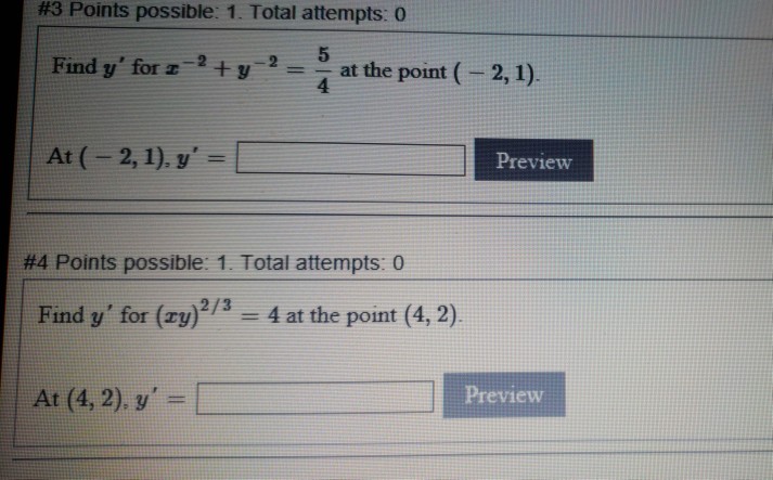Solved #3 Points possible: 1 . Total attempts: 0 5 Find y' | Chegg.com