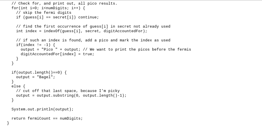 Introduction "Pico, Fermi, Bagel" (also known as | Chegg.com