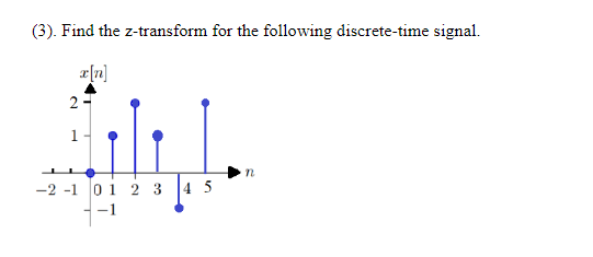 Solved (3). Find the z-transform for the following | Chegg.com