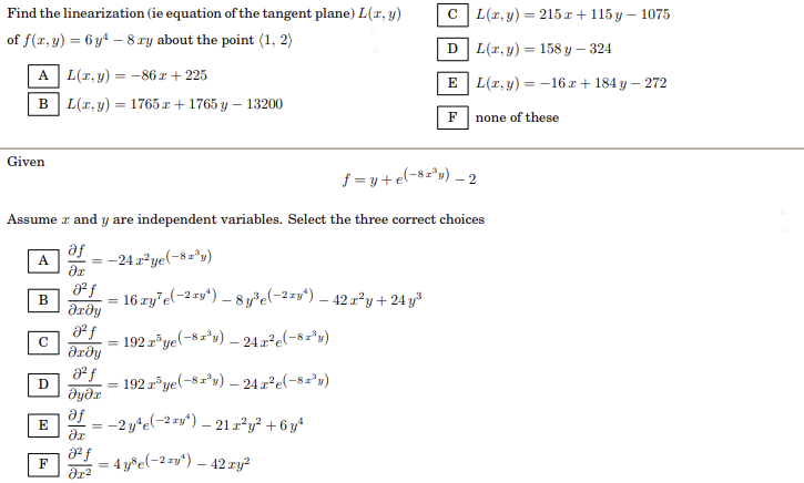 Solved Find The Linearization Ie Equation Of The Tangent