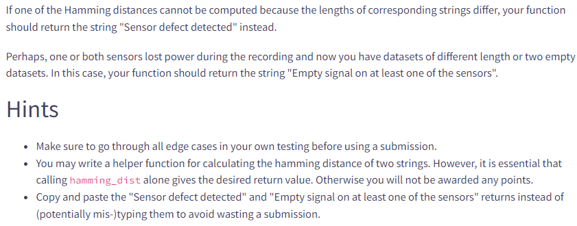 Solved The Hamming distance d of two strings of equal | Chegg.com