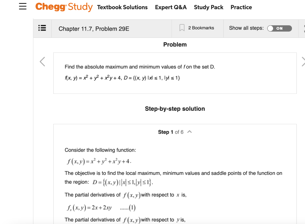 Solved = Chegg Study Textbook Solutions Expert Q&A Study | Chegg.com