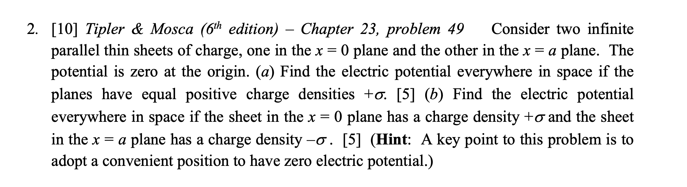Solved [10] Tipler \& Mosca (6 6th edition) - Chapter 23, | Chegg.com