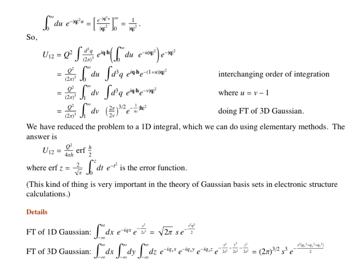 H5 2 Coulomb Energy Between Two Gaussian Charge