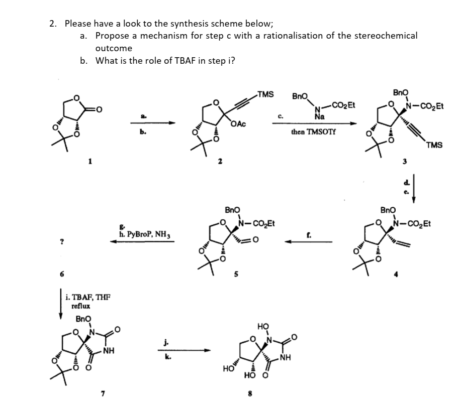 2. Please have a look to the synthesis scheme below; | Chegg.com