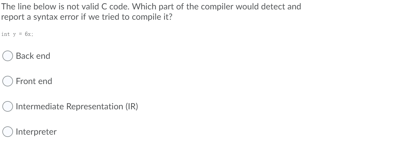 Solved Which memory location would be used to store the | Chegg.com