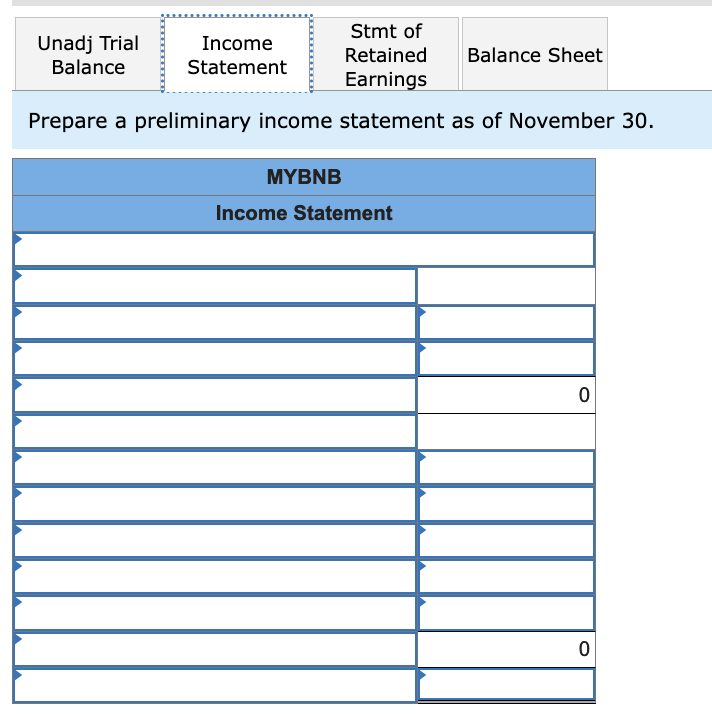Solved Prepare an unadjusted trial balance, a preliminary | Chegg.com