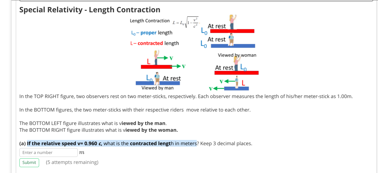 Solved (b) If the relative speed v is changed, and the new | Chegg.com