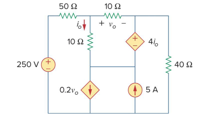 Solved Use mesh analysis to find the power consumed or | Chegg.com